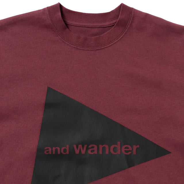 And Wander And Wander Logo S/S T-Shirt Purple | Parasol Store