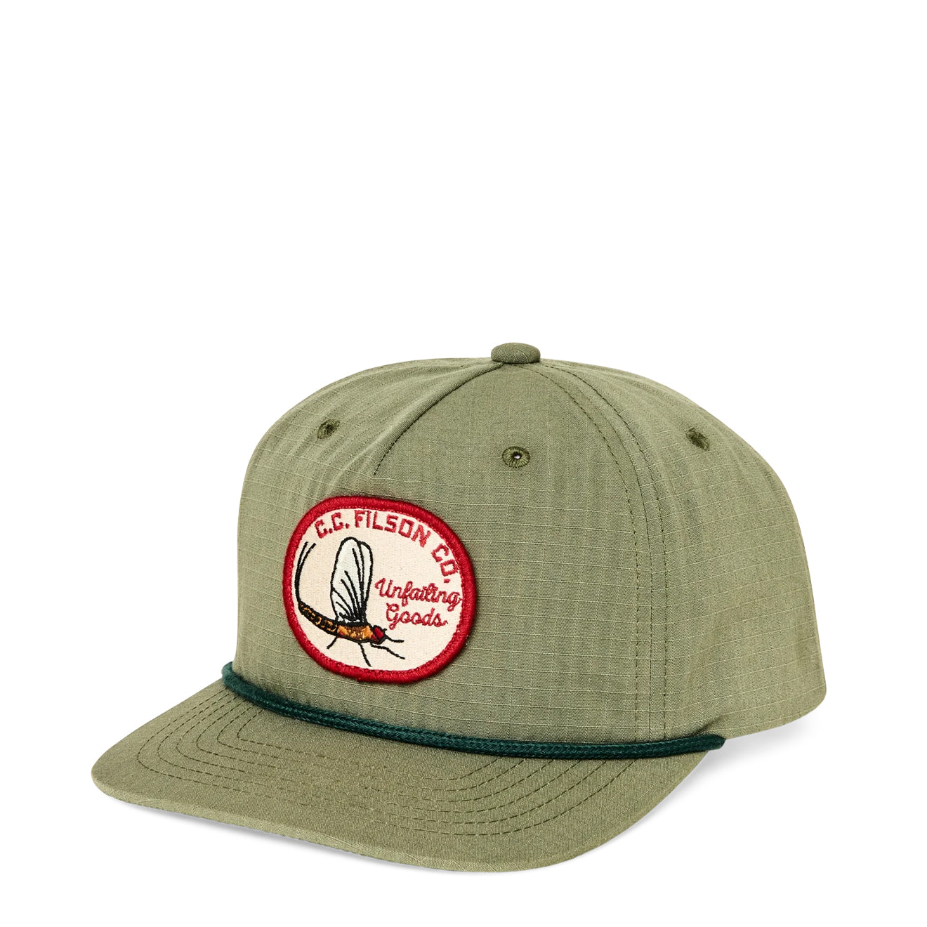 Filson Trucker Cap With Graphic Patch Army Green / Mayfly | Parasol Store