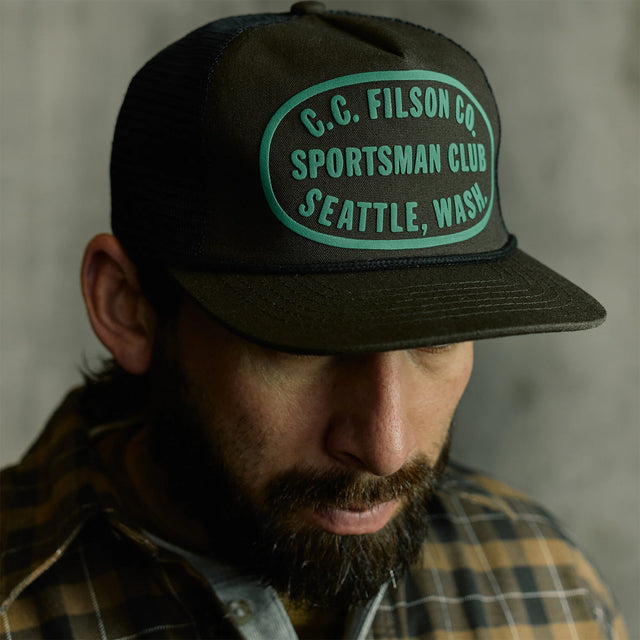 Filson Trucker Mesh Cap Dark Forest / Sportsman – Parasol Store