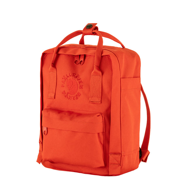 Fjallraven Re-Kanken Mini Backpack Flame Orange – Parasol Store