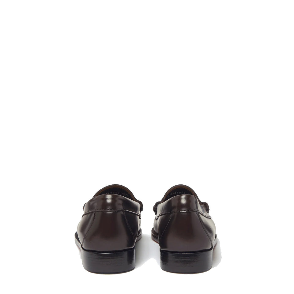 G.H.Bass Womens Bass Weejun Penny Loafer Chocolate Leather – Parasol Store