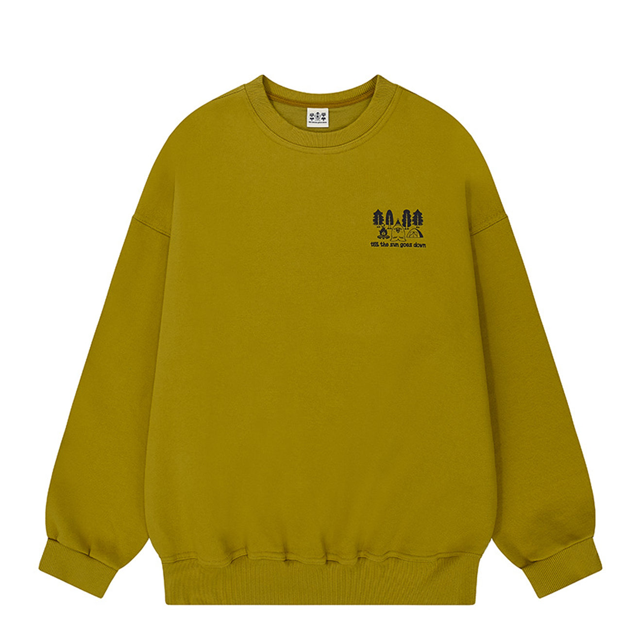 Kappy Yeti Fluff Sweat Shirt Mustard | Parasol Store