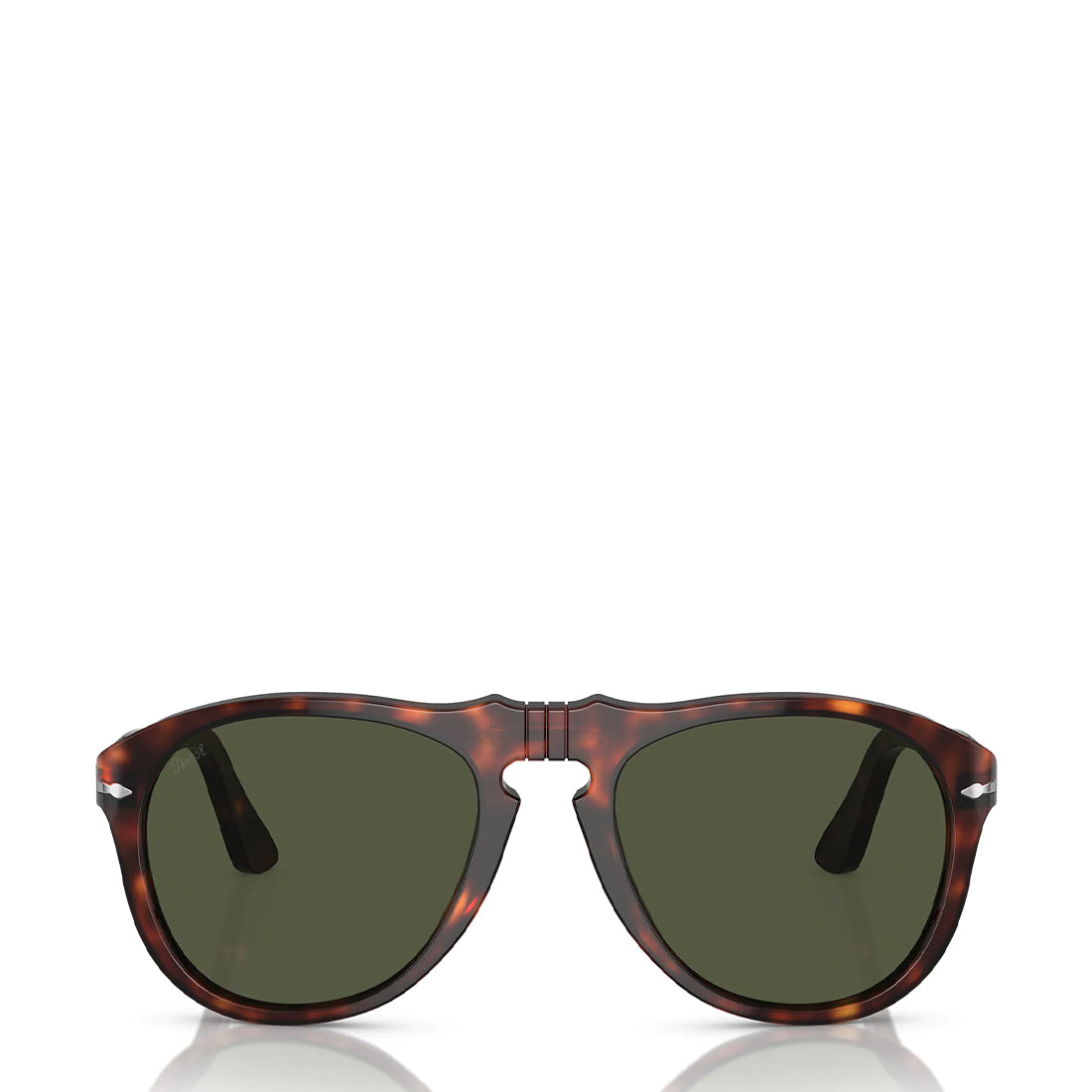 Persol 0PO0649 24/31 54 Sunglasses Crystal Havana / Green | Parasol Store