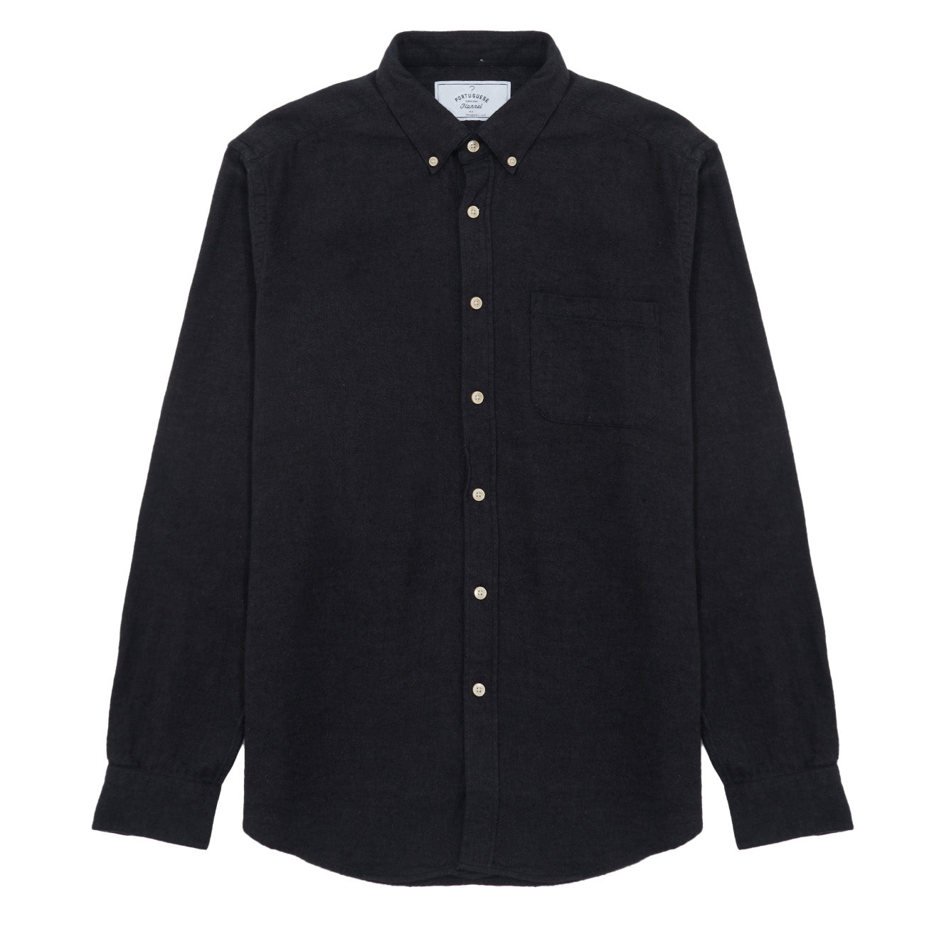 Portuguese Flannel Button Down Teca Shirt Dark Grey | Parasol Store