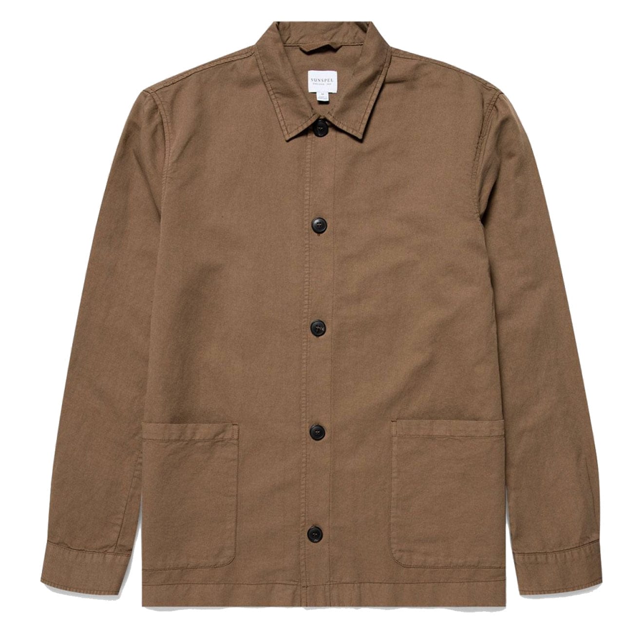 Sunspel Twin Pocket Jacket Dark Tan | Parasol Store